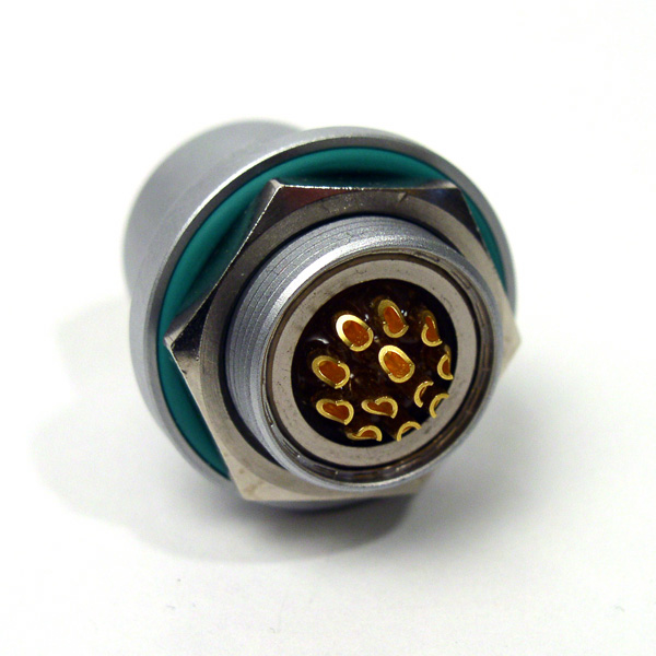 12-way Receptacle with sockets - hermetic connector [02-31-017]