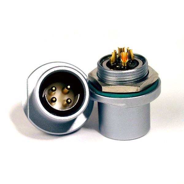 4-way Receptacle with pins - hermetic connector [02-31-021]